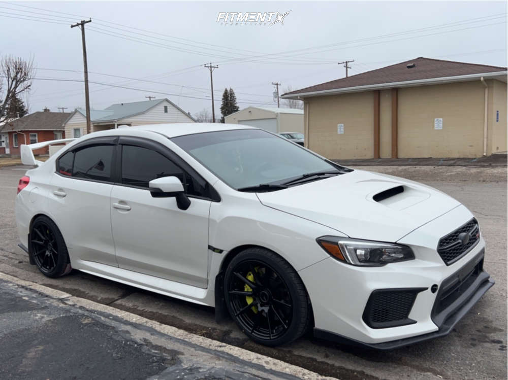 2018 Subaru WRX STI Base with 18x9.5 Enkei TS10 and Vercelli 255x35 on ...