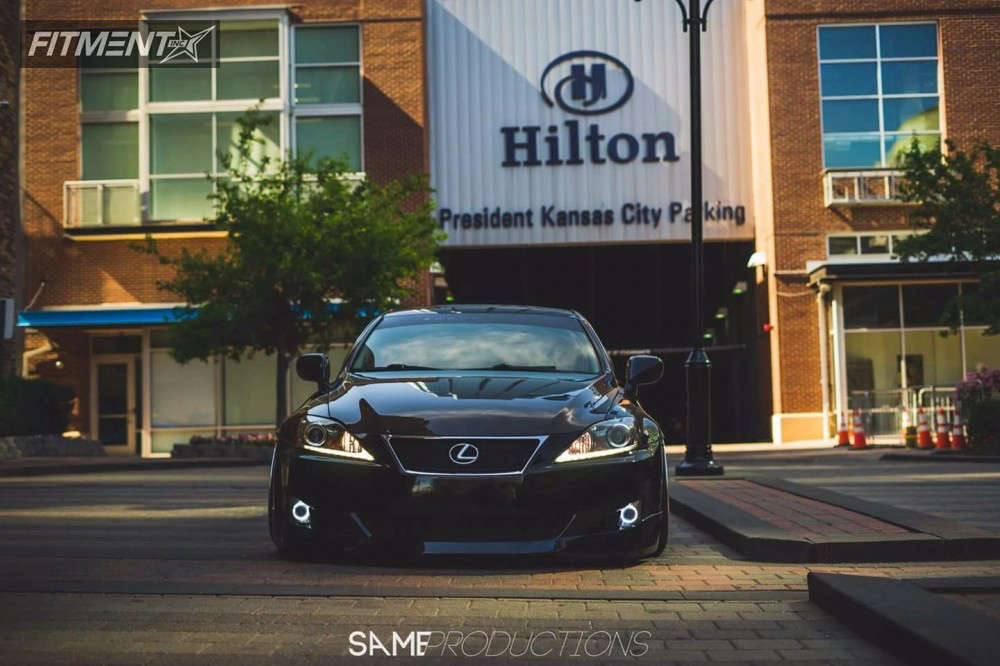 2008 Lexus IS250 4dr Sedan (2.5L 6cyl 6A) with 19x9.5 Work VS XX and ...