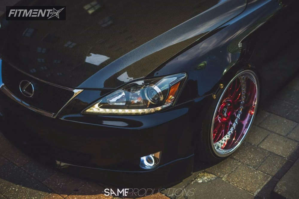 2008 Lexus IS250 4dr Sedan (2.5L 6cyl 6A) with 19x9.5 Work VS XX and ...