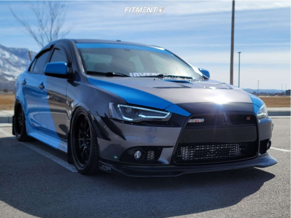 2011 Mitsubishi Lancer Ralliart with 18x8.5 Aodhan Ds07 and Michelin ...