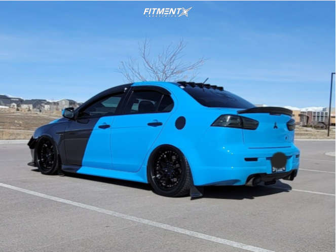 2011 Mitsubishi Lancer Ralliart with 18x8.5 Aodhan Ds07 and Michelin ...