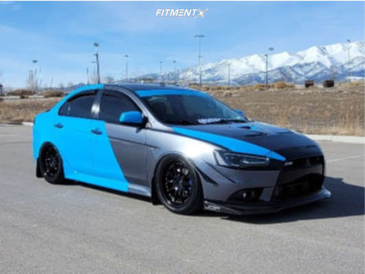 2011 Mitsubishi Lancer Ralliart with 18x8.5 Aodhan Ds07 and Michelin ...