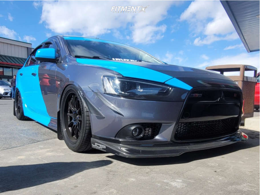 2011 Mitsubishi Lancer Ralliart with 18x8.5 Aodhan Ds07 and Michelin ...