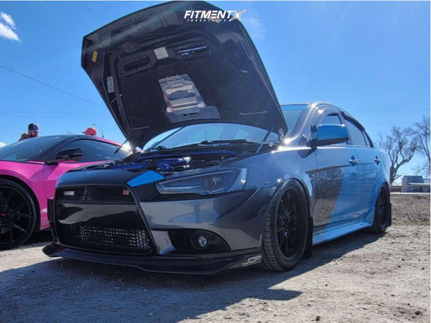 2011 Mitsubishi Lancer Ralliart with 18x8.5 Aodhan Ds07 and Michelin ...