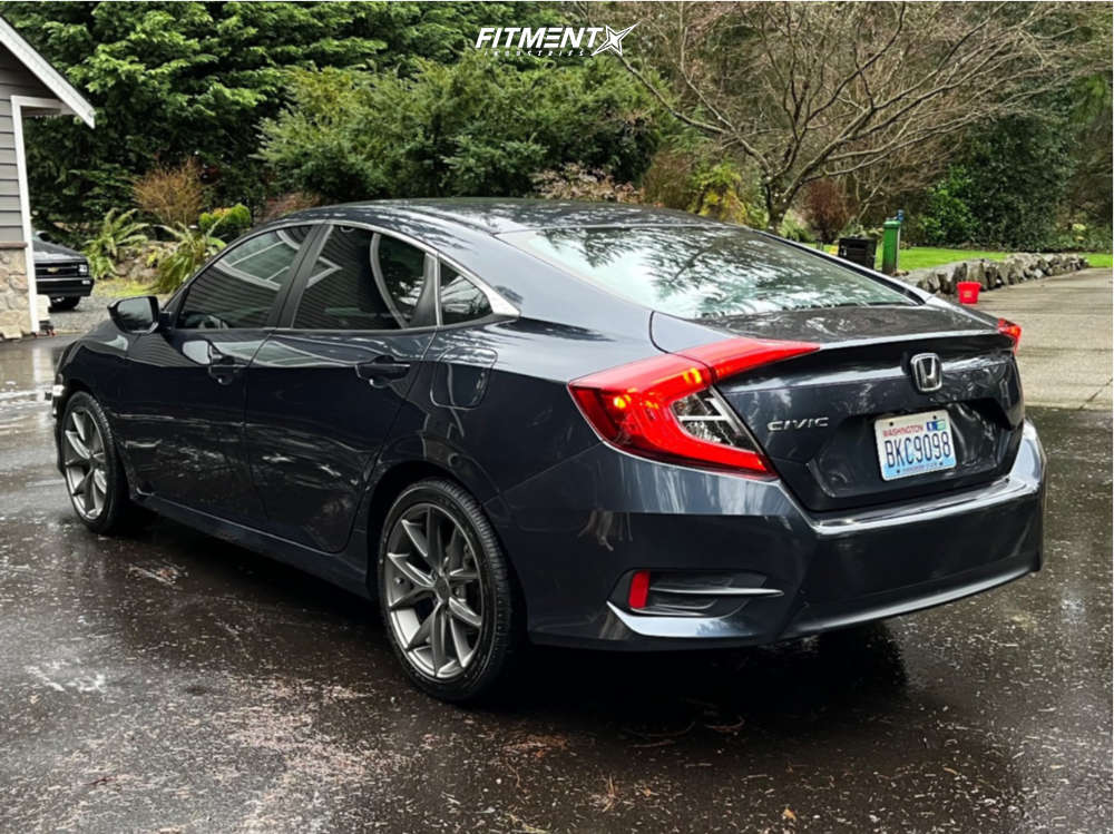 2018 Honda Civic DX with 18x8 Niche Misano and Falken 235x40 on Stock ...