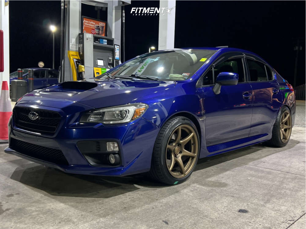 2016 Subaru WRX Limited with 18x9.5 Kansei Tandem and Goodyear 245x35 ...