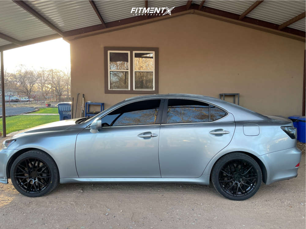 2006 Lexus IS350 Base with 18x8.5 F1R F103 and Vercelli 235x40 on Stock ...