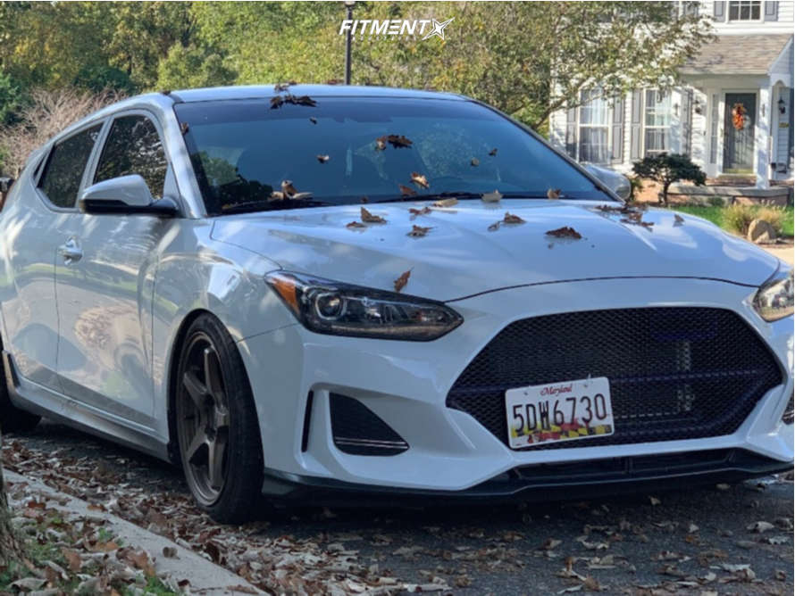 2019 Hyundai Veloster Turbo R-Spec with 18x8.5 Enkei Ts-5 and ...