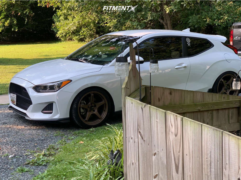 2019 Hyundai Veloster Turbo R-Spec with 18x8.5 Enkei Ts-5 and ...