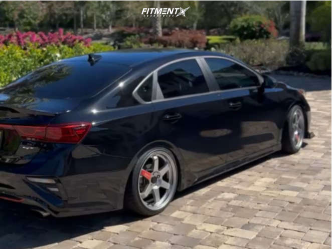 2021 Kia Forte GT with 18x8 AVID1 AV6 and Nitto 225x40 on Lowering ...