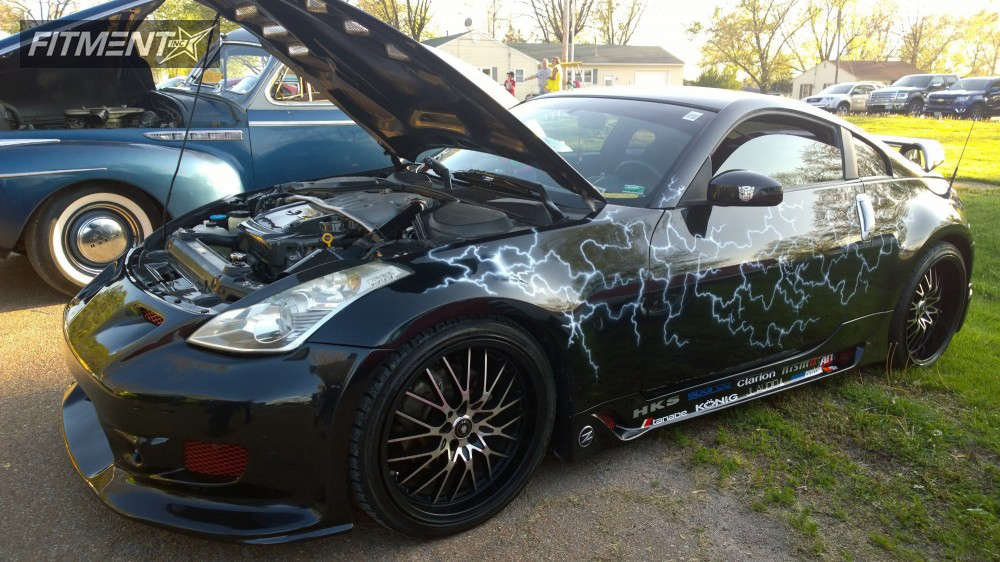 2006 Nissan 350Z Track with 20x8.5 Konig Lace and Nexen 245x35 on ...