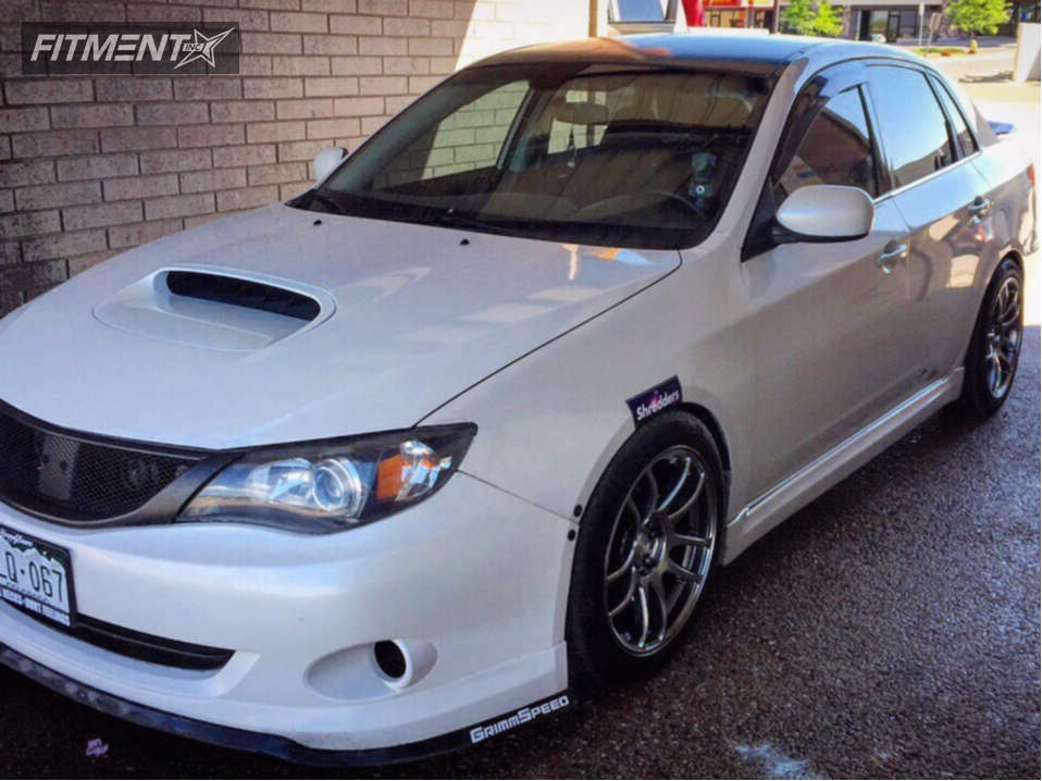 2008 Subaru WRX Base with 17x8.5 ESR Sr08 and Michelin 235x45 on ...