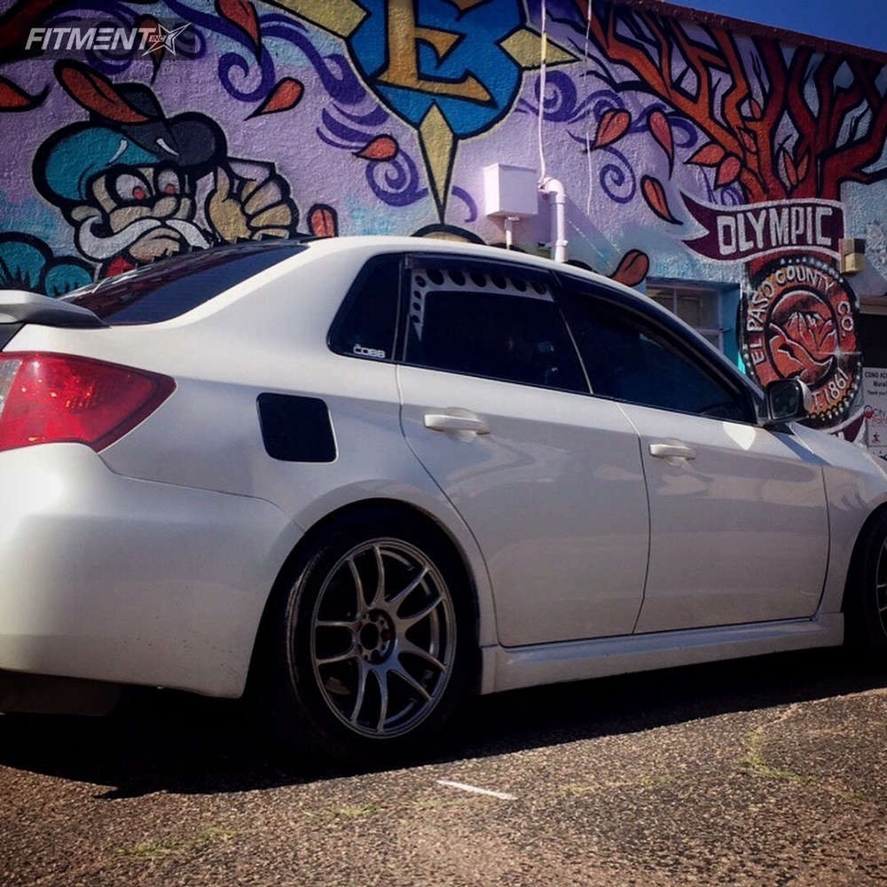 2008 Subaru WRX Base with 17x8.5 ESR Sr08 and Michelin 235x45 on ...