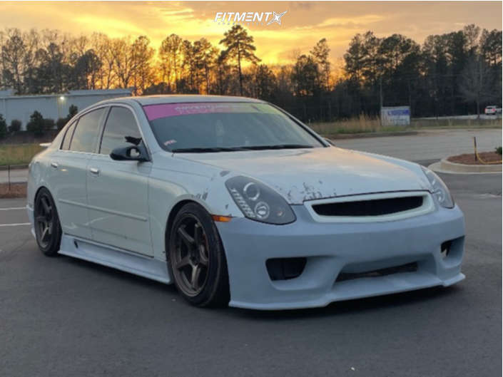2006 INFINITI G35 Base with 18x9.5 Enkei Ts-5 and Yokohama 245x45 on ...