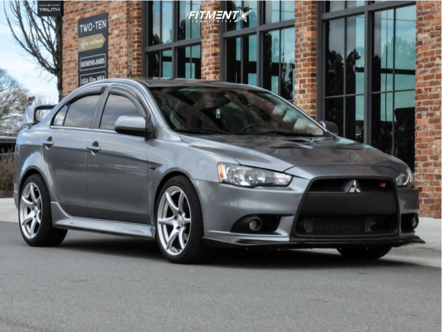 2014 Mitsubishi Lancer Ralliart with 18x9 Kansei Tandem and Vercelli ...