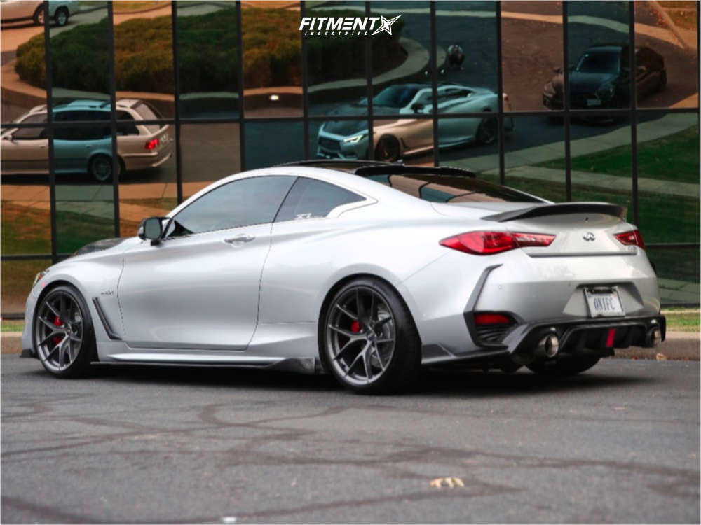 2017 INFINITI Q60 3.0 Red Sport 400 with 19x10.5 ESR Rf2 and ...
