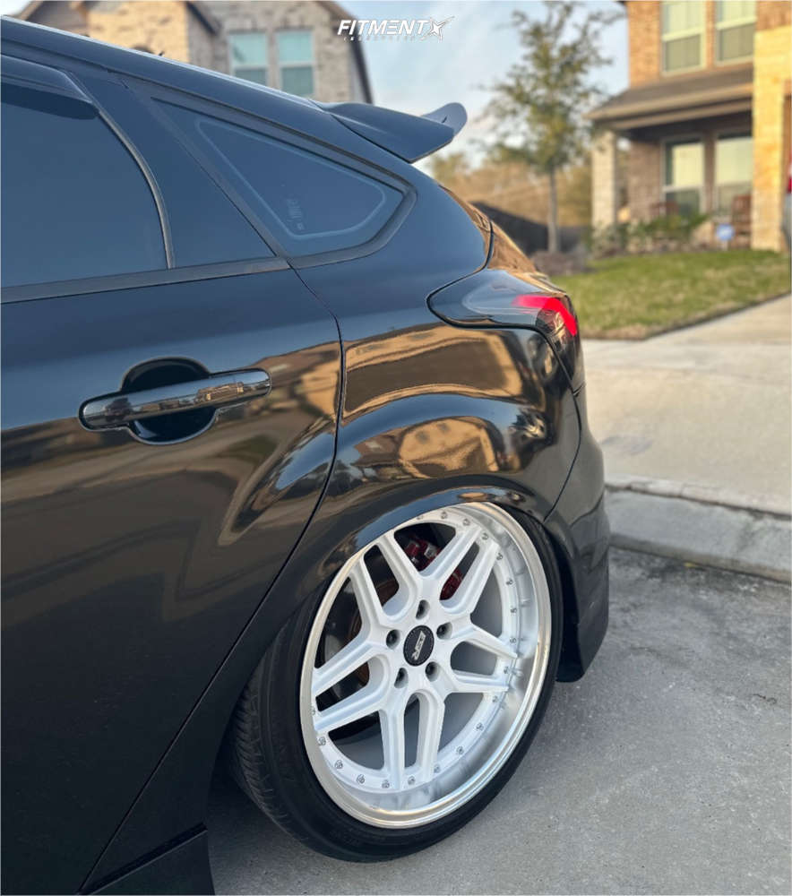 2014 Ford Focus ST with 18x9.5 ESR CS15 and Yokohama 235x40 on Air ...