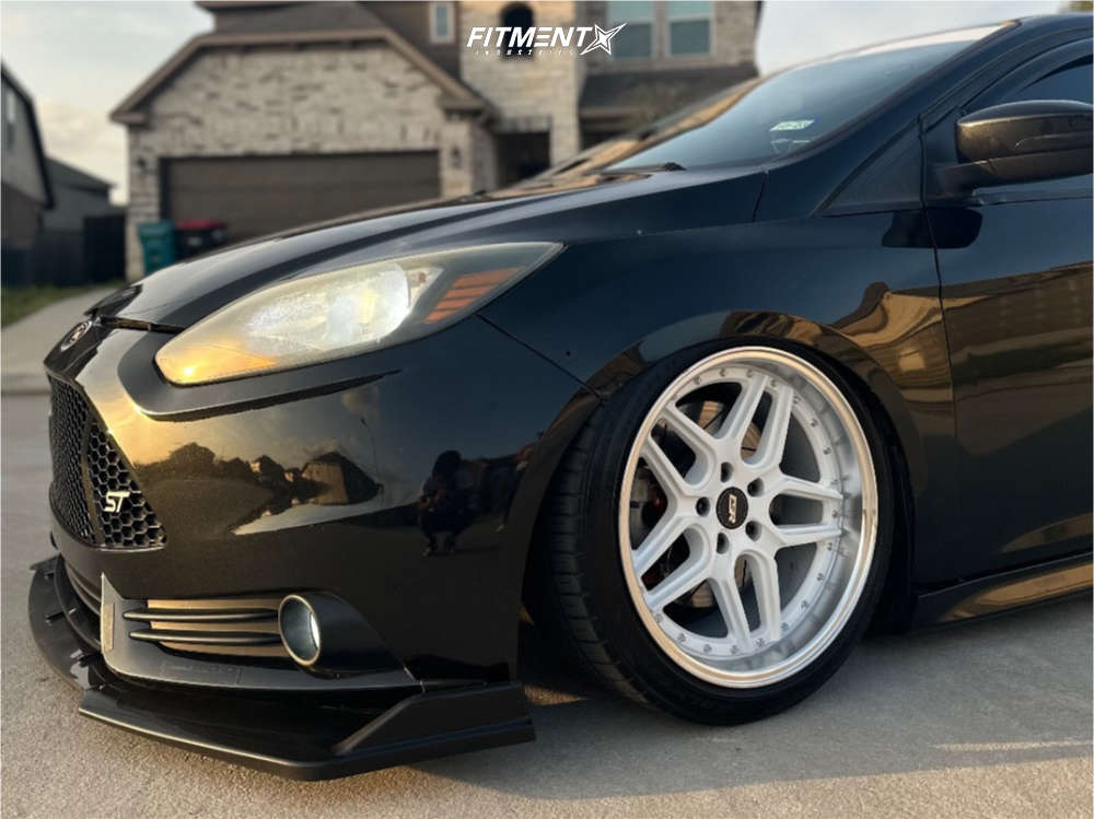 2014 Ford Focus ST with 18x9.5 ESR CS15 and Yokohama 235x40 on Air ...
