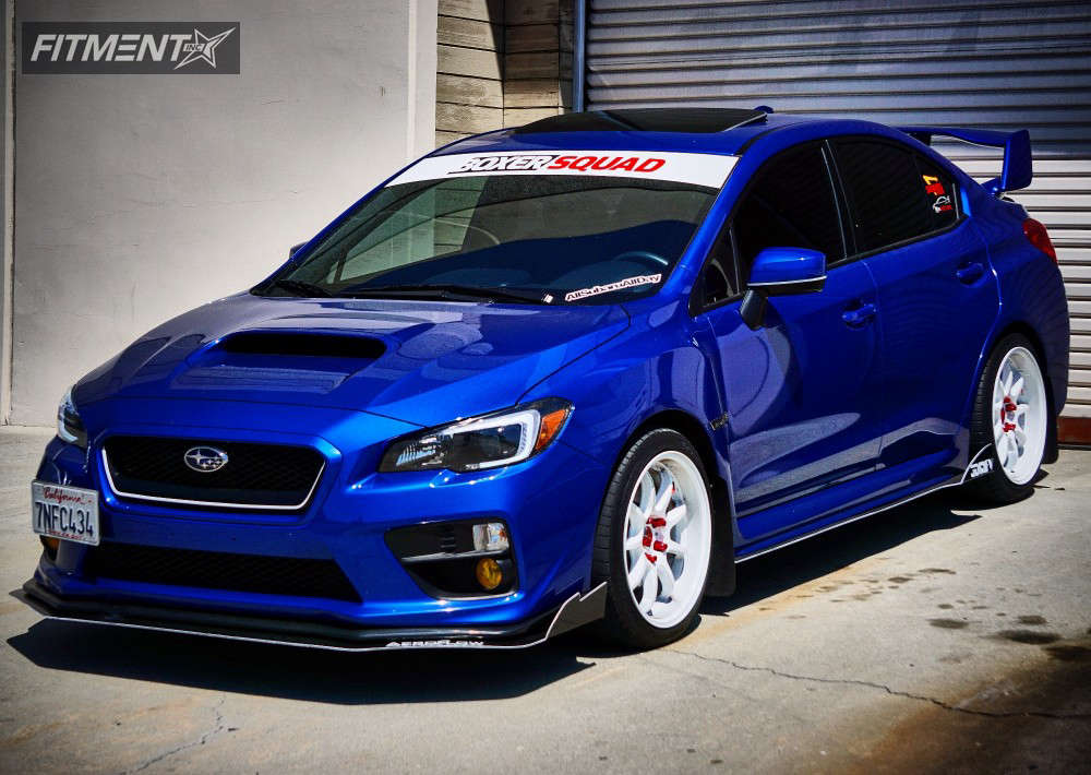 2016 Subaru WRX Premium with 18x9.5 Work D9r and Michelin 265x35 on ...