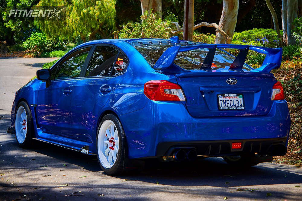 2016 Subaru WRX Premium with 18x9.5 Work D9r and Michelin 265x35 on ...