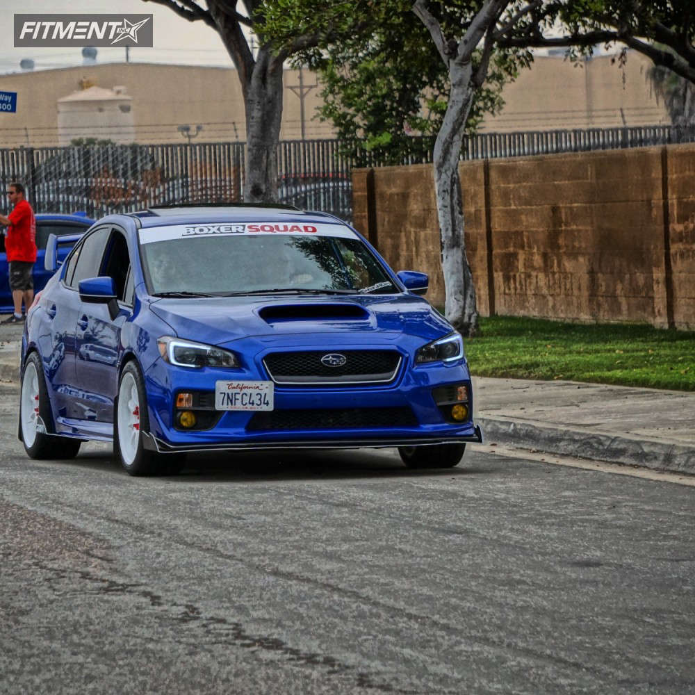 2016 Subaru WRX Premium with 18x9.5 Work D9r and Michelin 265x35 on ...