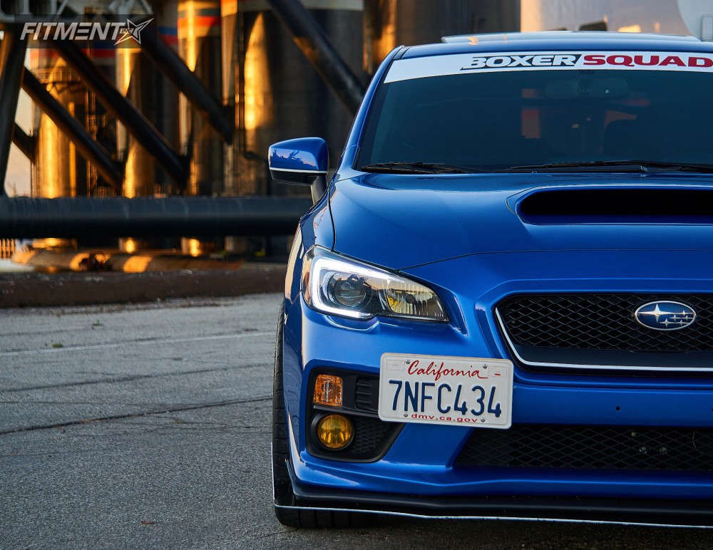 2016 Subaru WRX Premium with 18x9.5 Work D9r and Michelin 265x35 on ...