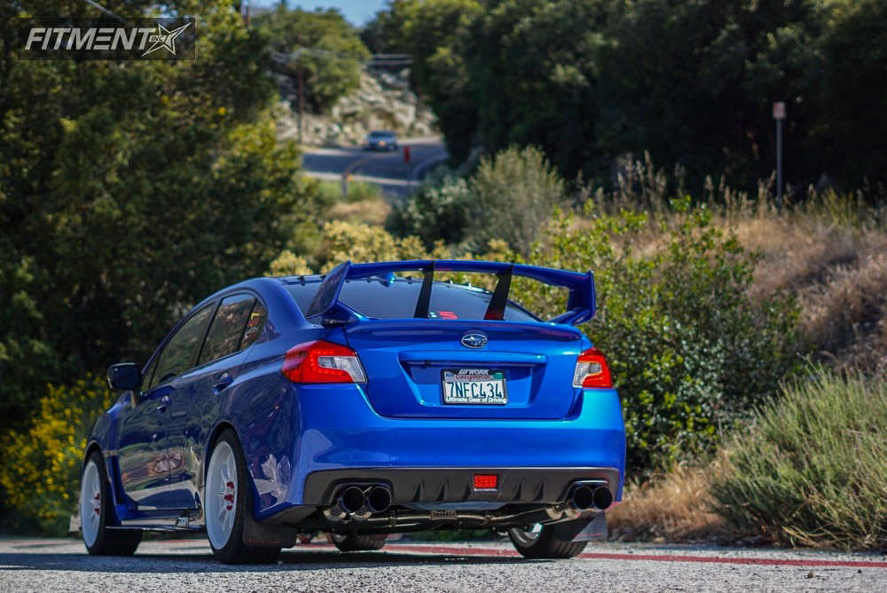 2016 Subaru WRX Premium with 18x9.5 Work D9r and Michelin 265x35 on ...
