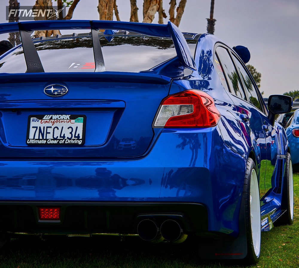 2016 Subaru WRX Premium with 18x9.5 Work D9r and Michelin 265x35 on ...