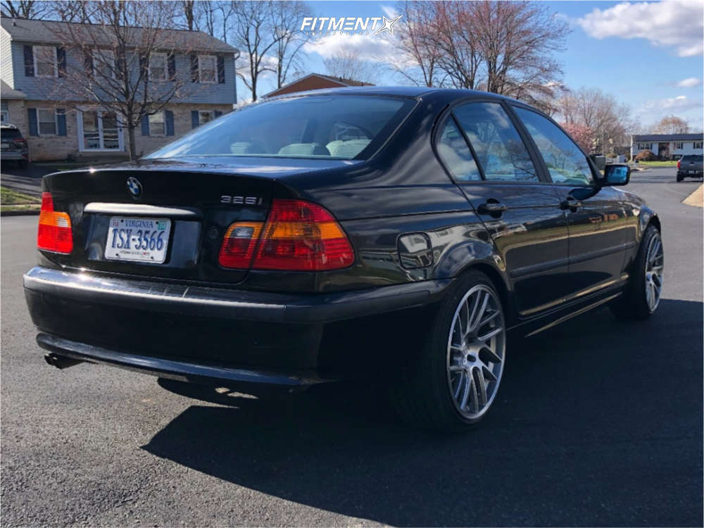 2003 BMW 325i Base with 19x9.5 Anovia Elder and Vercelli 225x40 on ...