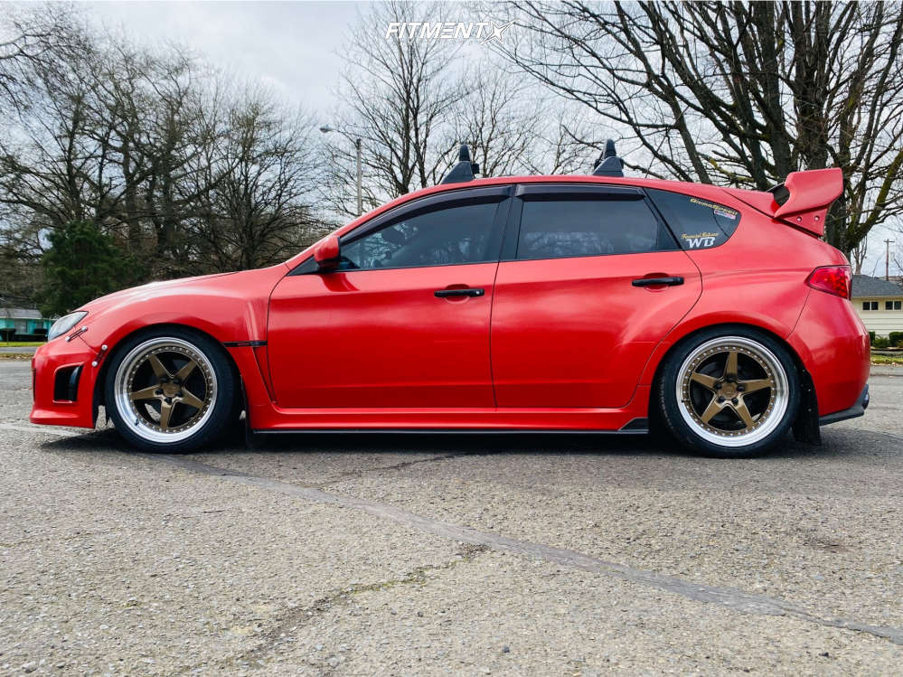 2012 Subaru Impreza WRX with 18x8.5 Aodhan Ds05 and Vercelli 225x40 on ...
