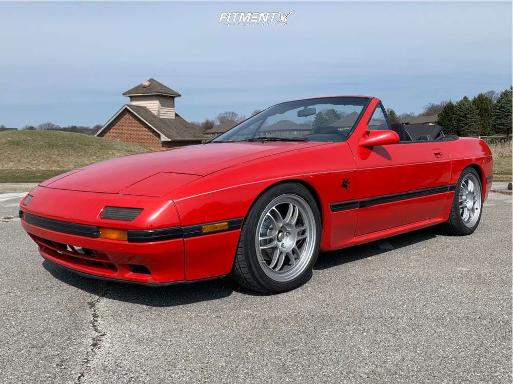 1988 Mazda RX-7 Convertible with 17x8 Enkei Rpf1 and Continental 225x45 ...