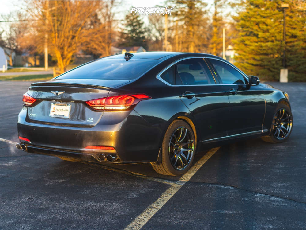 2017 Genesis G80 3.8 with 19x9.5 Vors Tr4 and Vercelli 245x40 on Stock Suspension | 2581188 ...