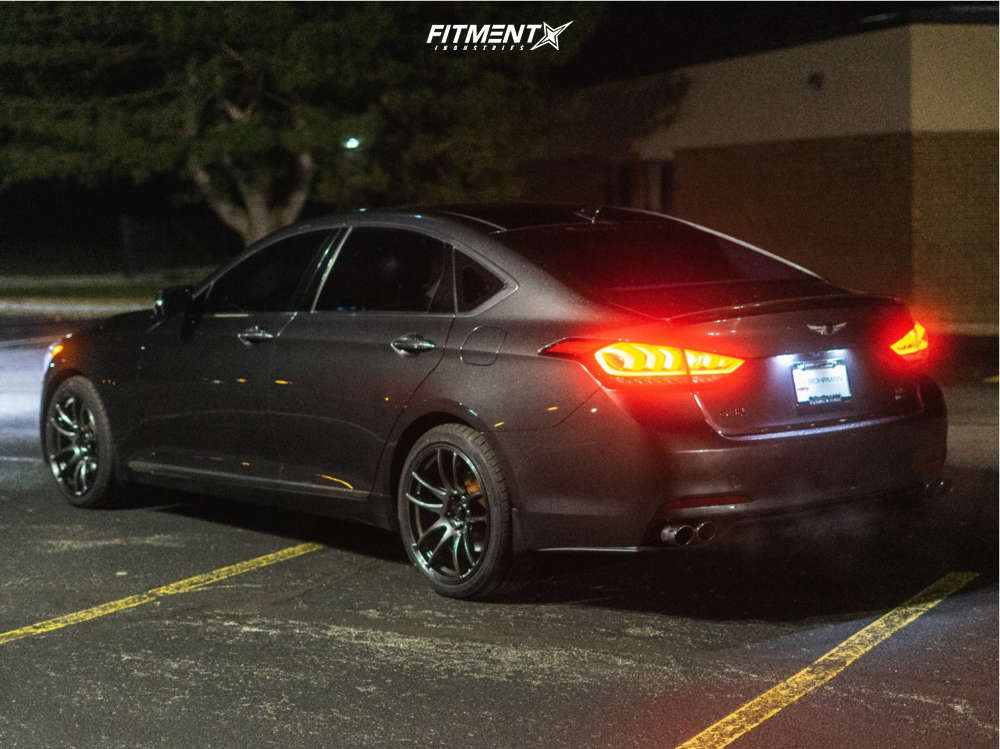 2017 Genesis G80 3.8 with 19x9.5 Vors Tr4 and Vercelli 245x40 on Stock Suspension | 2581188 ...