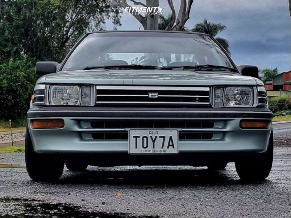 1991 Toyota Corolla Base with 16x8 Work Seeker Cx and Hankook 195x45 on Coilovers | 2583460 ...