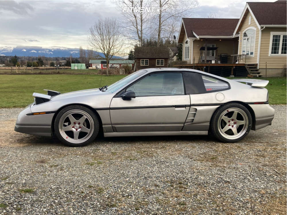 1986 Pontiac Fiero GT with 18x8.5 Kansei Knp and Continental 225x40 on ...