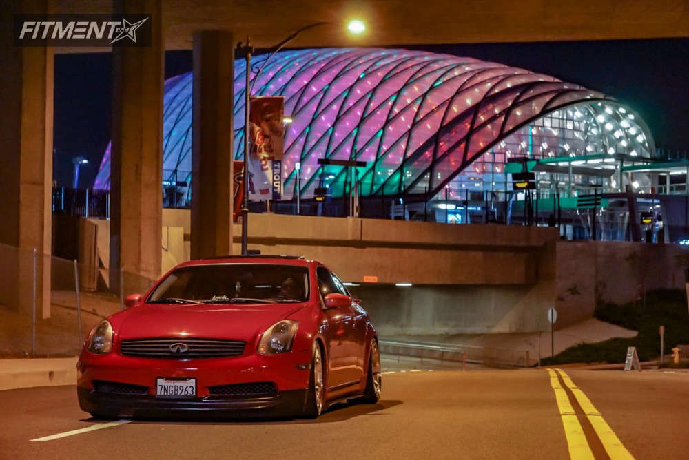 2005 INFINITI G35 X with 19x9.5 Square G8 and Continental 235x35 on ...
