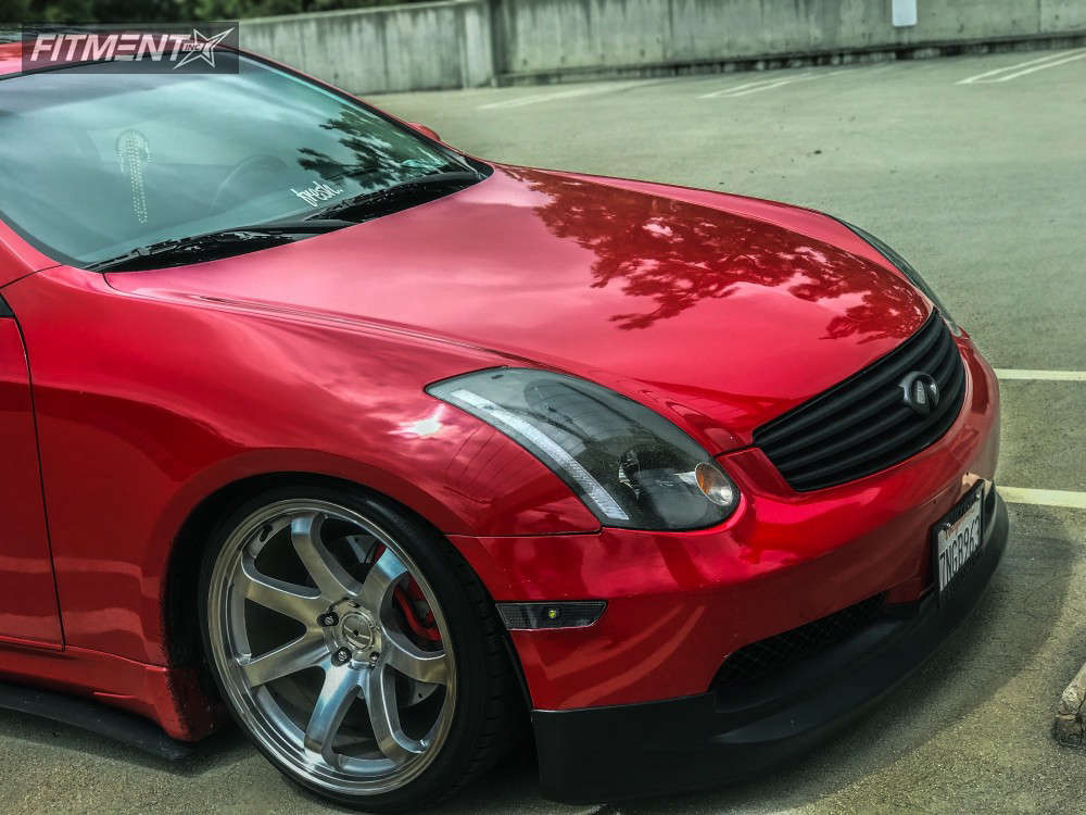 2005 INFINITI G35 X with 19x9.5 Square G8 and Continental 235x35 on ...