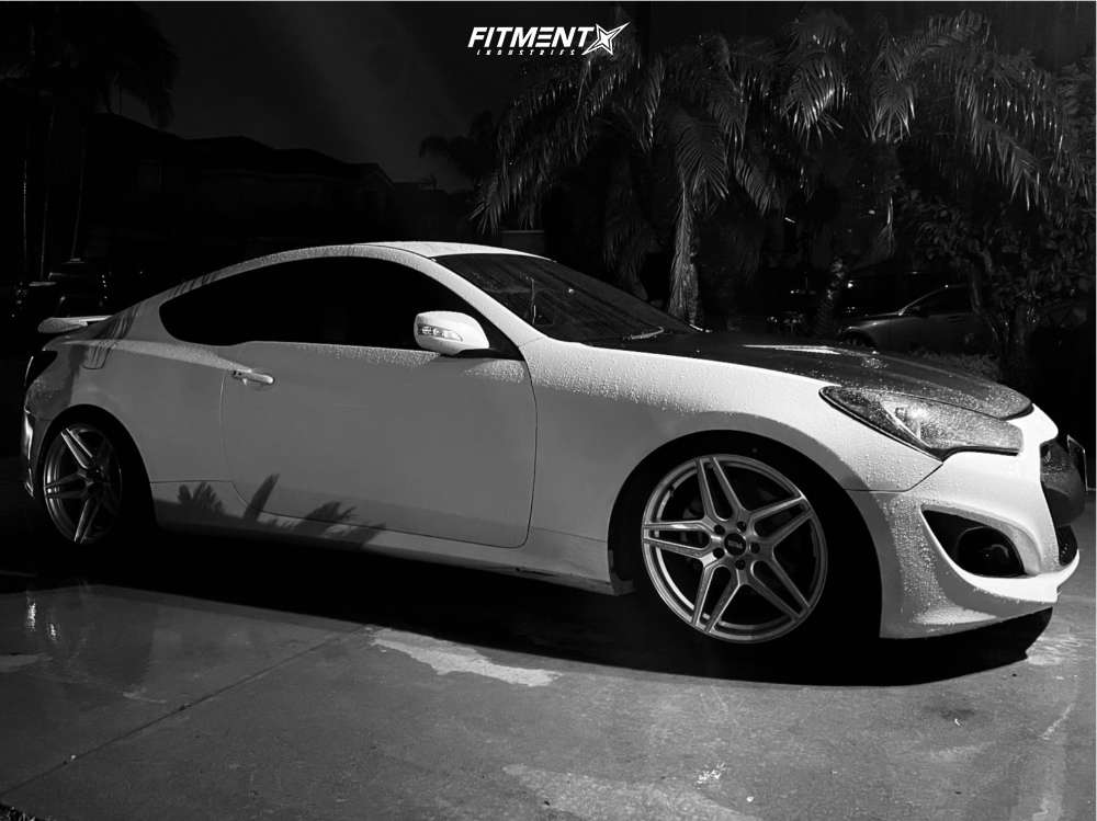 2016 Hyundai Genesis Coupe 3.8 with 19x9.5 ESR Rf15 and Falken 245x35 ...