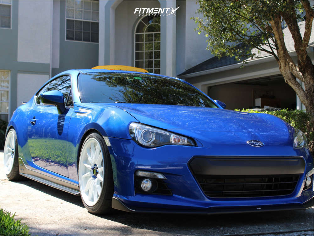 2015 Subaru BRZ Series.Blue with 18x8.5 Cosmis Racing R1 and Firestone ...