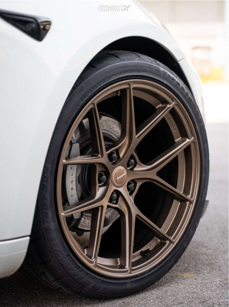 2020 Tesla 3 Standard Plus with 19x9.5 Superspeed Rf05rr and Firestone ...