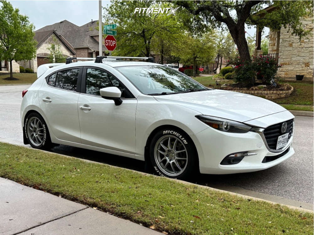 2018 Mazda 3 Grand Touring with 17x8 Enkei Pf01 and Michelin 245x45 on Coilovers | 2595160 ...