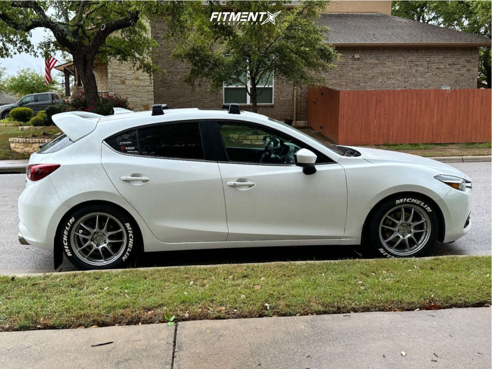 2018 Mazda 3 Grand Touring with 17x8 Enkei Pf01 and Michelin 245x45 on Coilovers | 2595160 ...