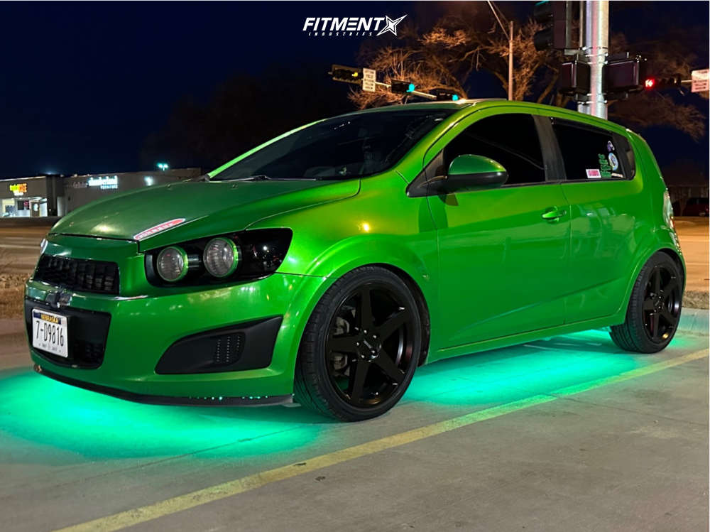 2016 Chevrolet Sonic LT with 18x8.5 Petrol P2c and Delinte 225x40 on ...