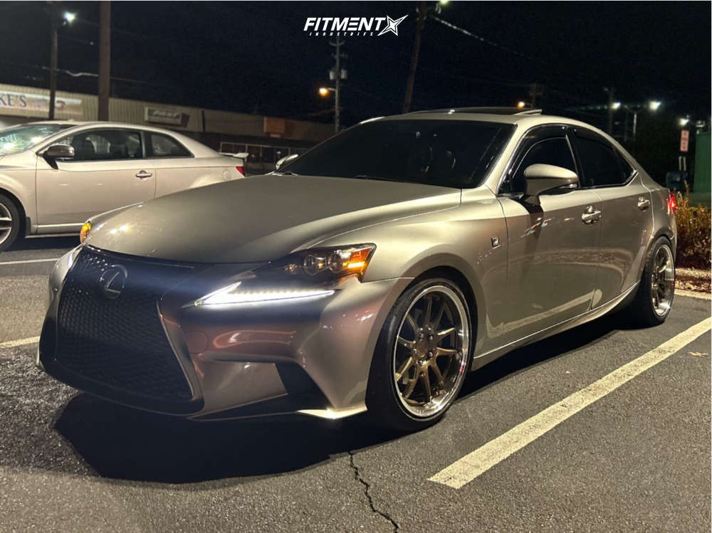 2015 Lexus IS250 F Sport with 18x9.5 Aodhan Ds07 and Pirelli 225x40 on ...