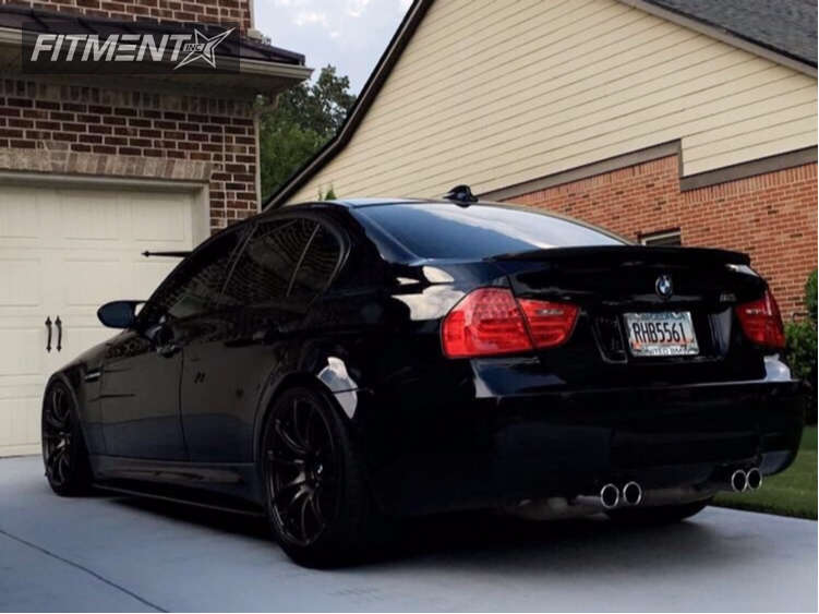 2010 BMW M3 4dr Sedan (4.0L 8cyl 6M) with 19x9.5 Weds Sa55m and Hankook ...