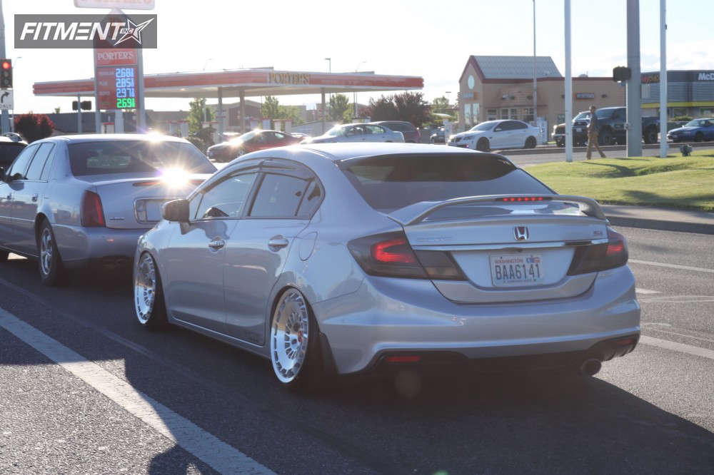2014 Honda Civic Si with 18x9.5 Rotiform Ccv and Nankang 215x35 on Coilovers | 259995 | Fitment ...