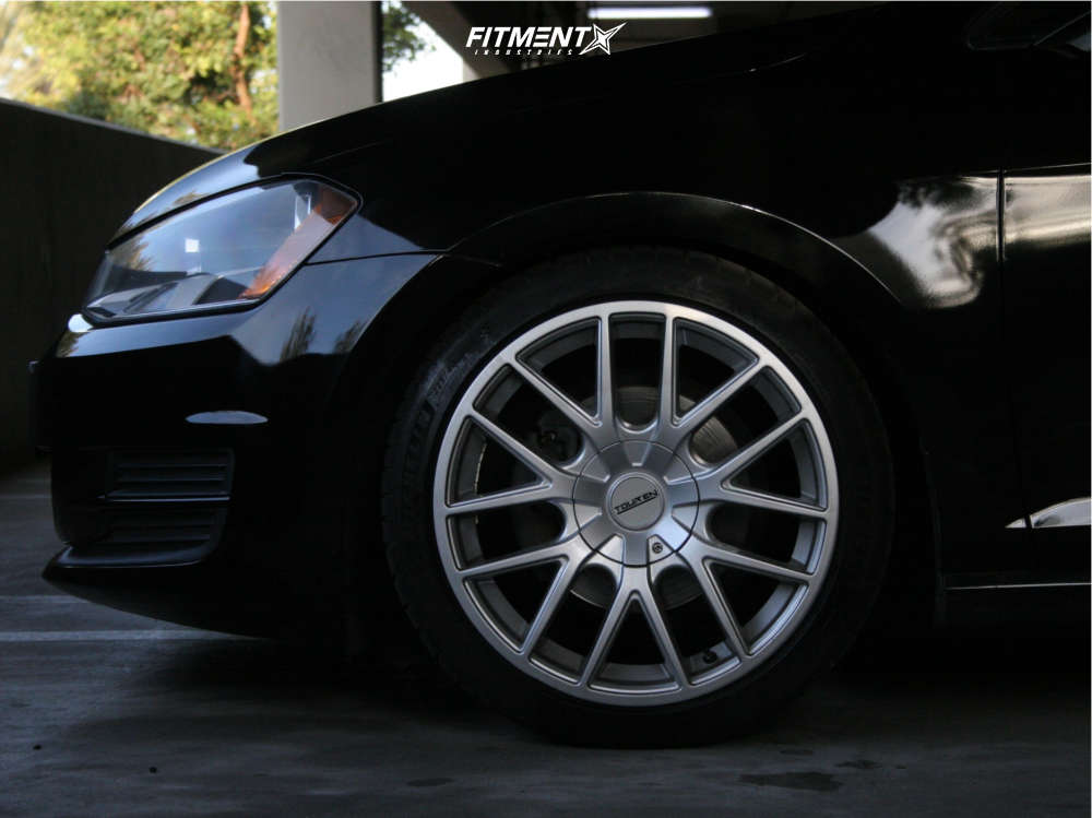 2016 Volkswagen Golf SE with 18x8 Touren Tr60 and Michelin 225x40 on Lowering Springs | 2601157 ...