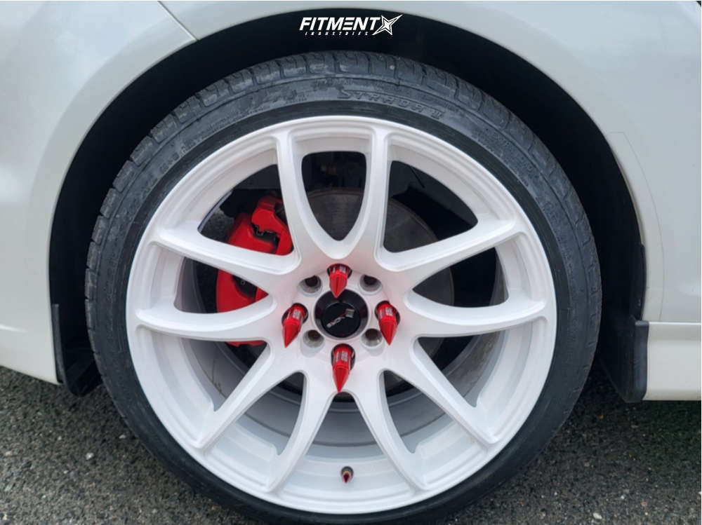 2017 Ford Fiesta ST with 17x8 Vors Tr4 and Vercelli 205x40 on Stock ...