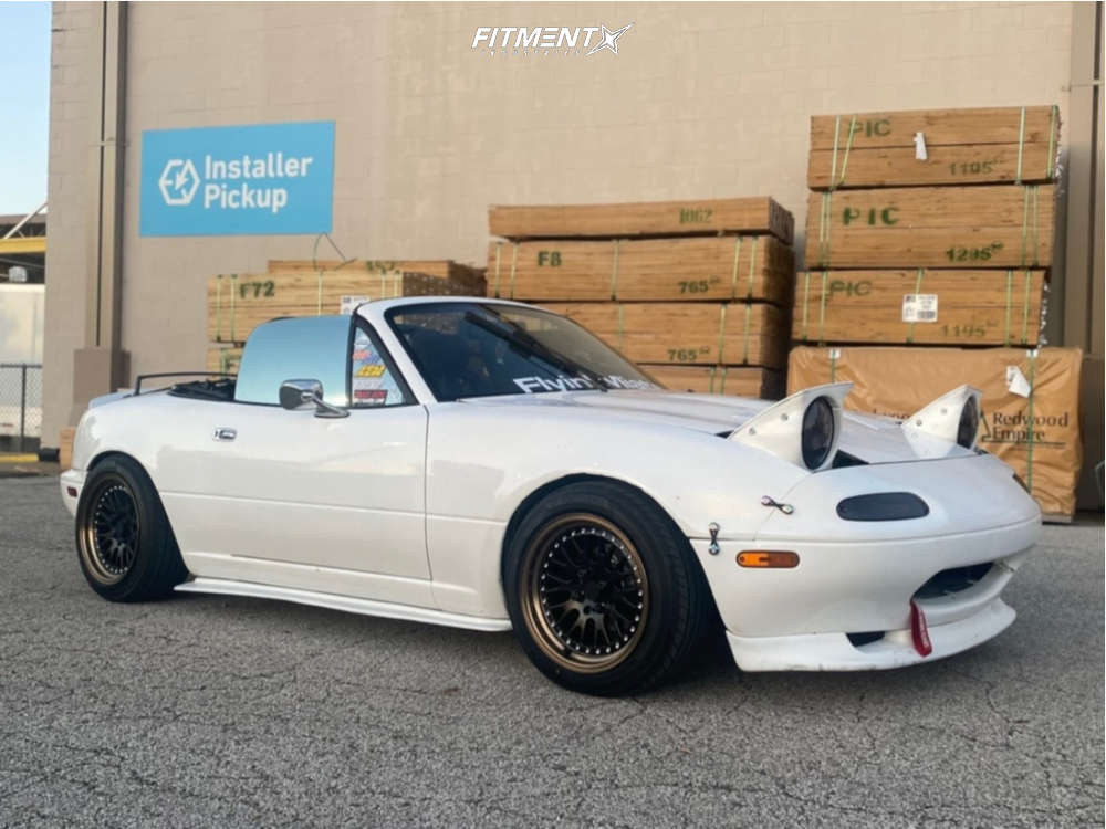 1990 Mazda Miata Base with 15x8 AVID1 Av12 and Yokohama 195x50 on ...
