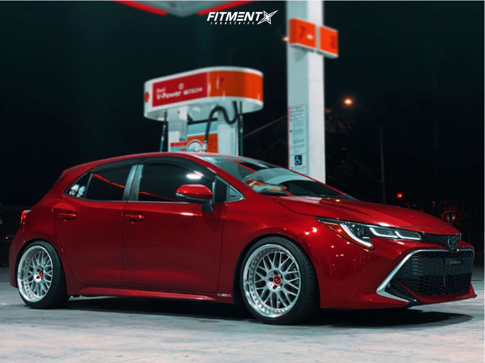 2022 Toyota Corolla XSE with 18x9.5 Work Vs Xx and Michelin 215x40 on ...